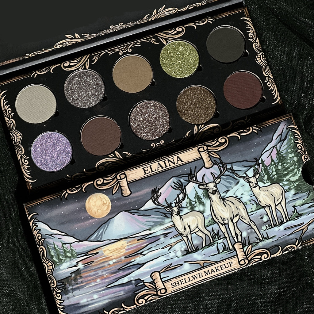 SHELLWE MAKEUP ELAINA 10 Colors Chameleon Eyeshadow Palette T4036 ...