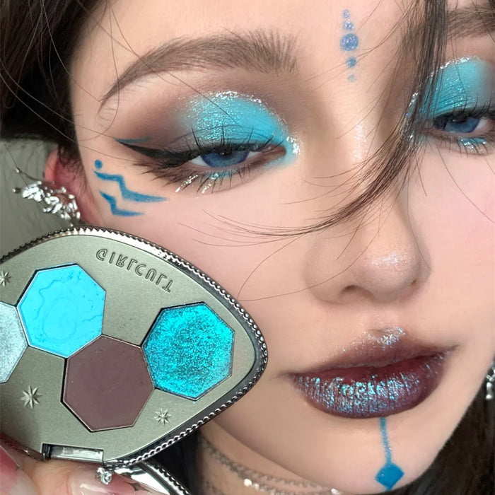 Girlcult Eyeshadow Palette #45 Mermaid Crying Tears, Works So Well🔵🤟 ...