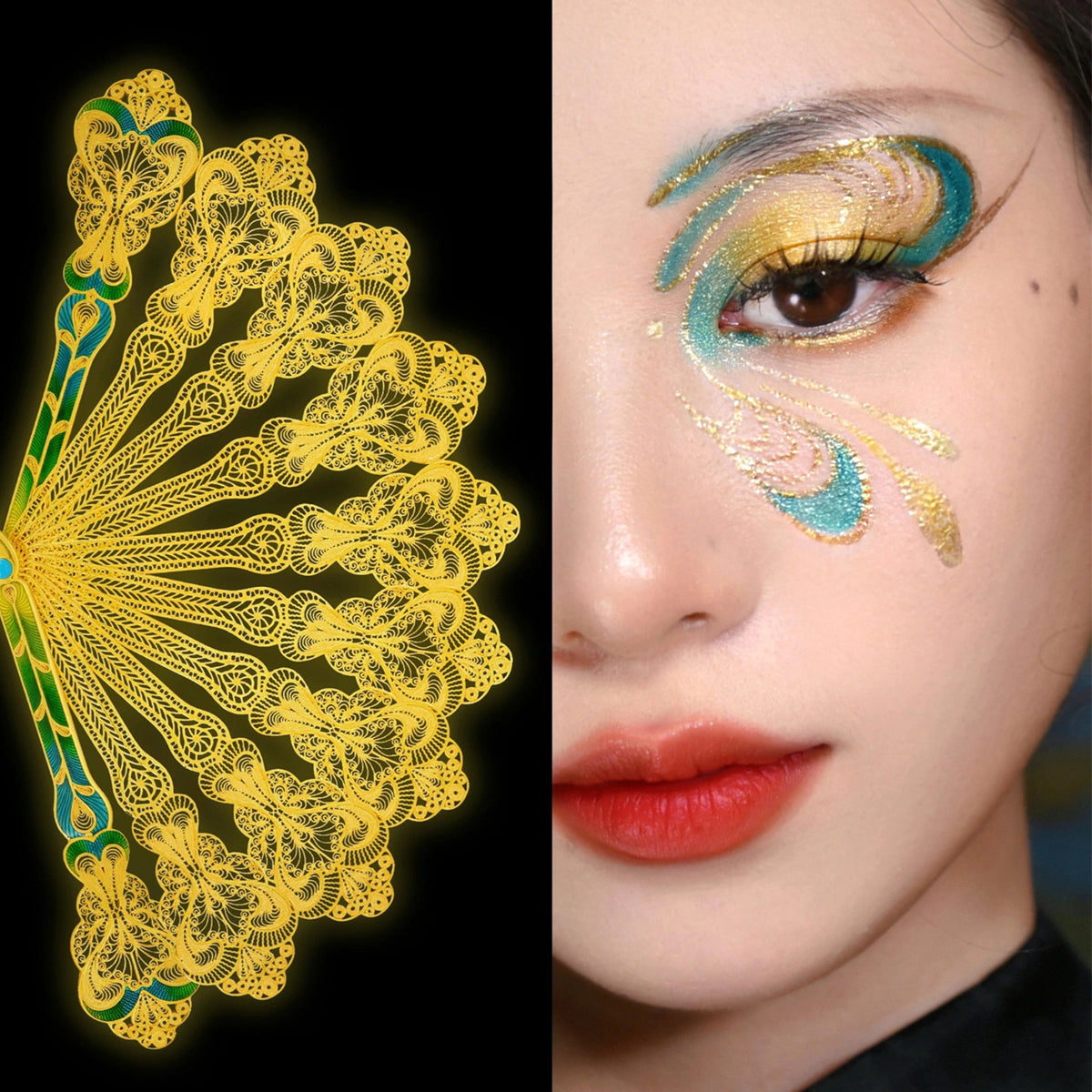 Ambilight Artistic Eye Makeup - Inspired by Filigree Fans🦋 ...