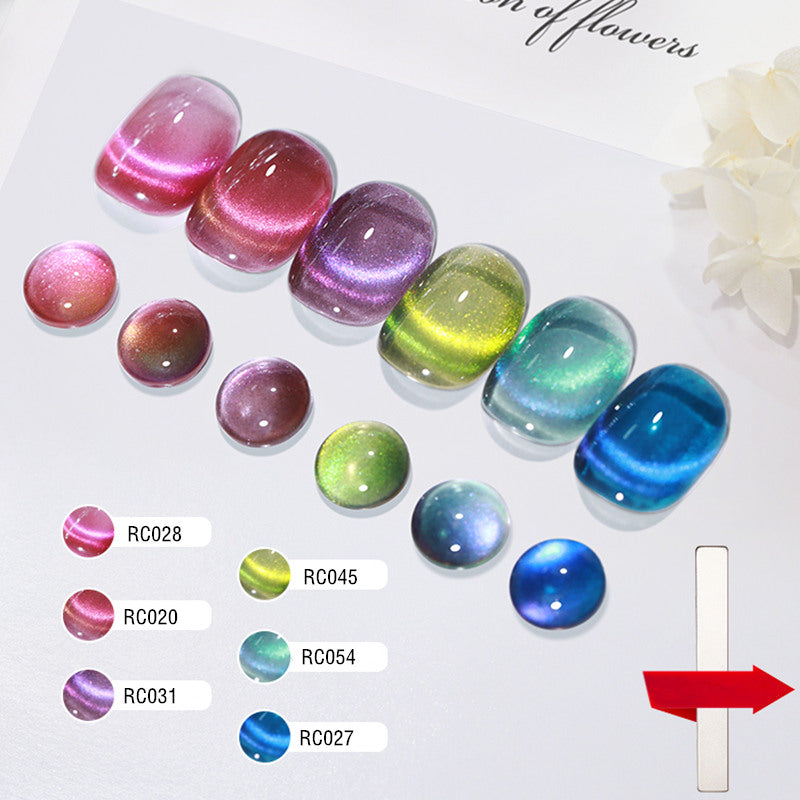KaSi 15ml Healthy Dopamine Candy Double-Light Cat Eye Gel Polish T3640 ...