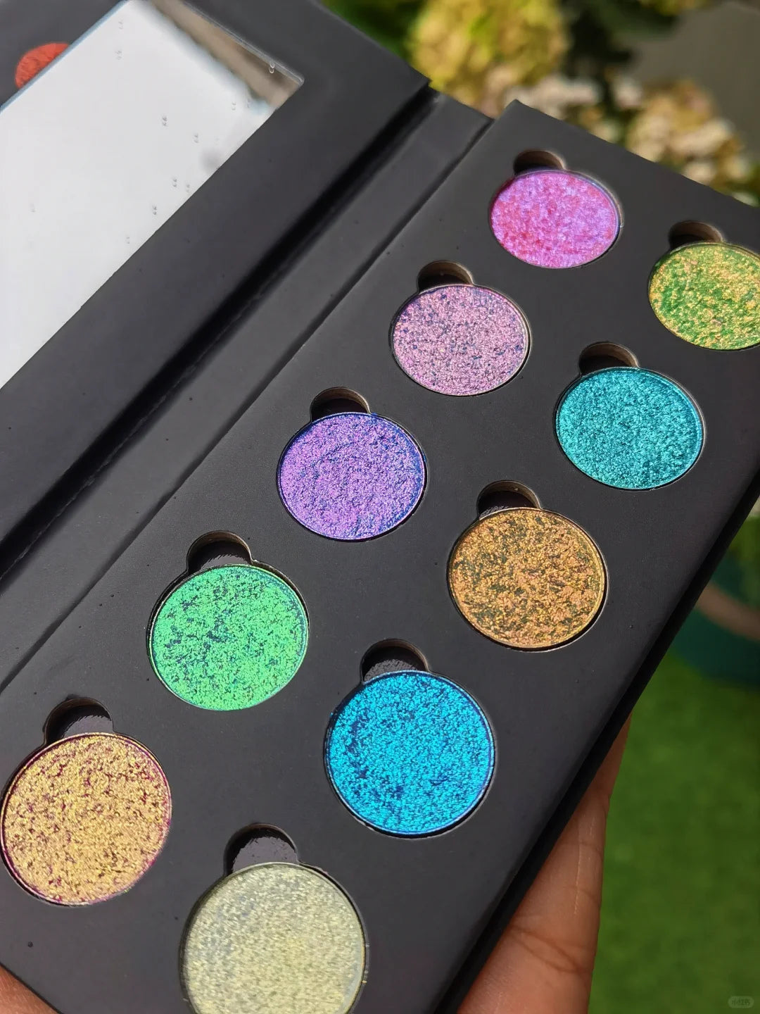 SHIZHUANG Extreme Daylight Full Chameleon 10 Color Eyeshadow Palette T ...