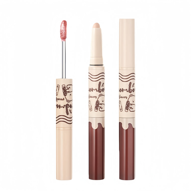 LEEMEMBER Chocolate Bar Collection Double-head Glossy Lip Liner Pen ...