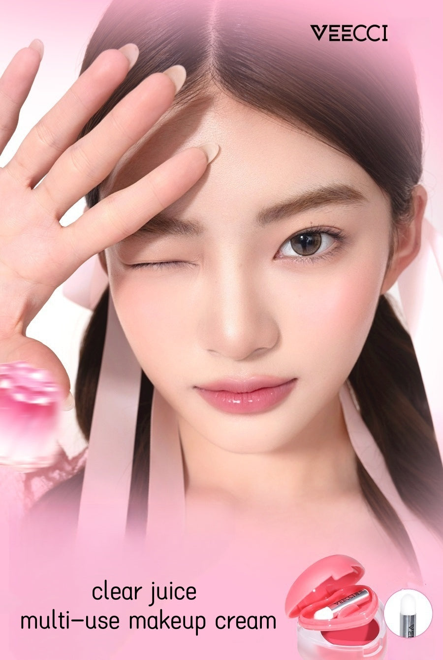 VEECCI Pudding Cheek & Lip Watery-glow Multi-use Makeup Cream T4516 ...