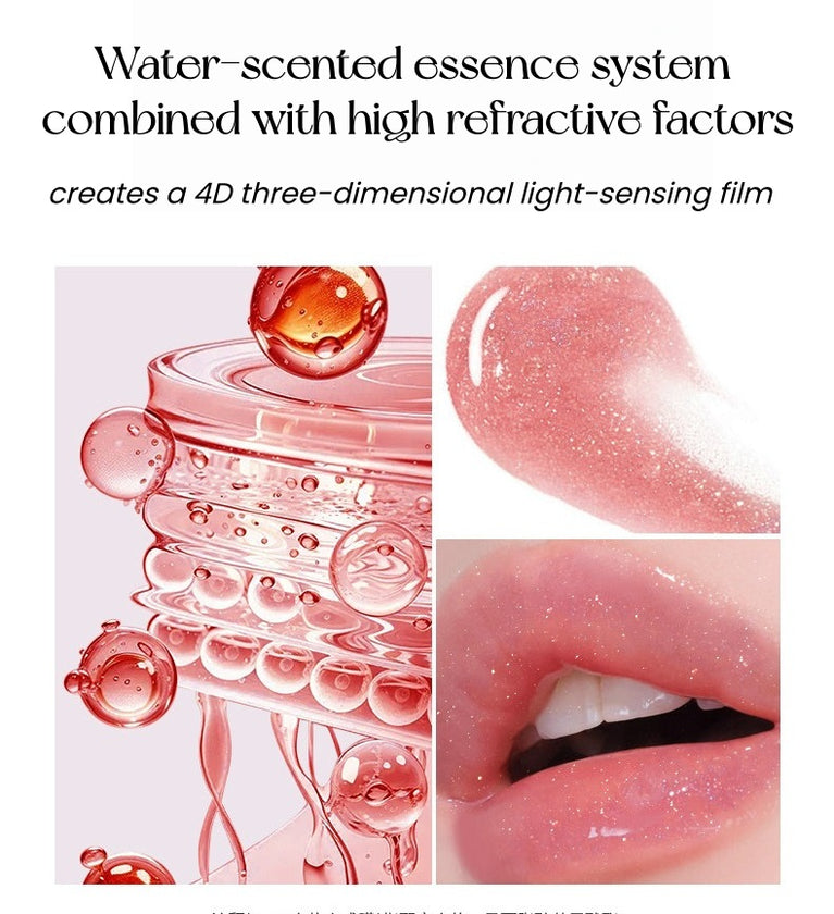 LUONA NOESS Moist Sparkling Shimmer Glossy Mirror Lip Gloss T5509 ...