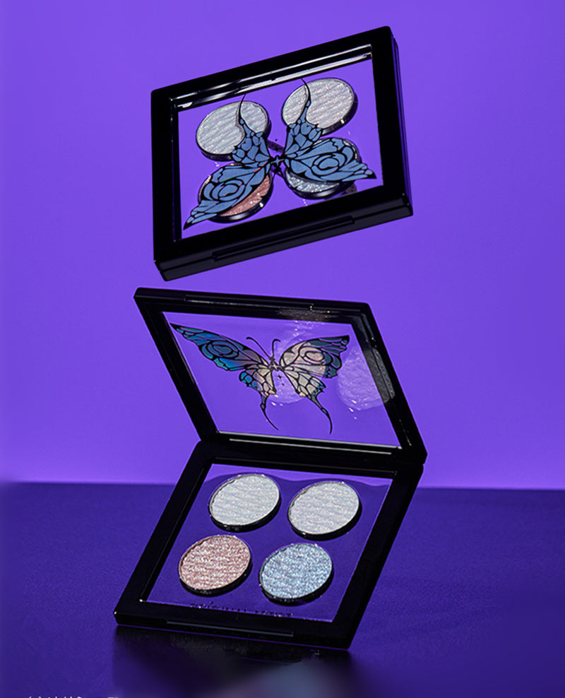 ORIGINAL ARTIST Night Glory 4-color Chameleon Highlighter Palette T417 ...