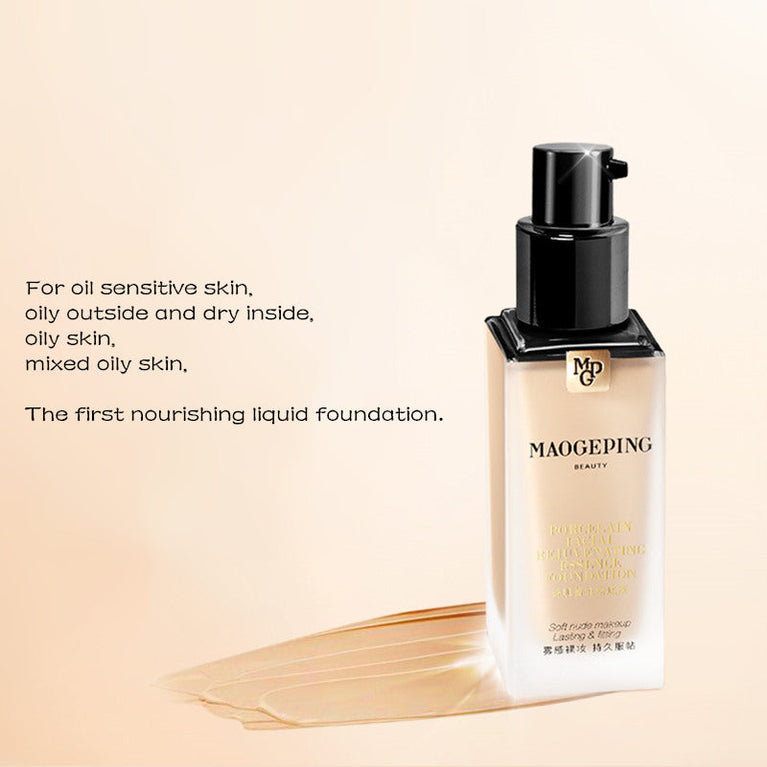 MAOGEPING Porcelain Rejuvenating Soft Nude Fitting Liquid Foundation ...
