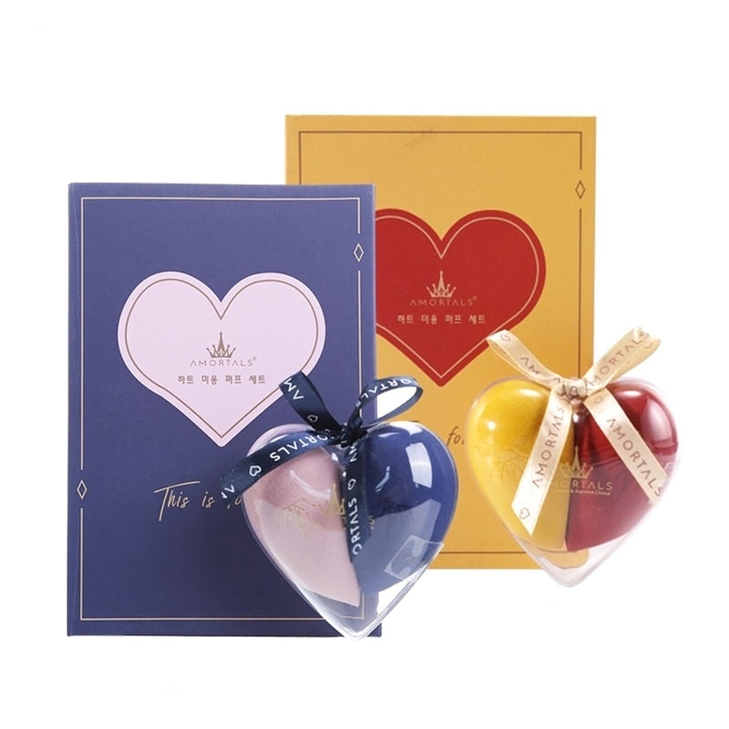 AMORTALS Love Makeup Sponge Puff Set T2503 | LookHealthyStore