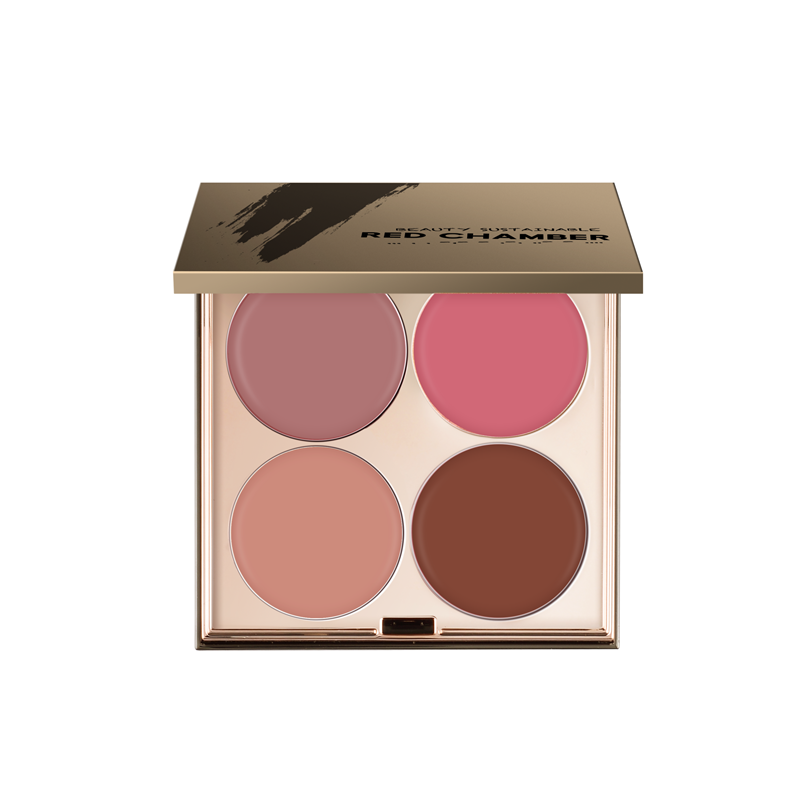 RED CHAMBER 4-Color Multi-Use Cream Palette For Lipstick & Blusher & E ...