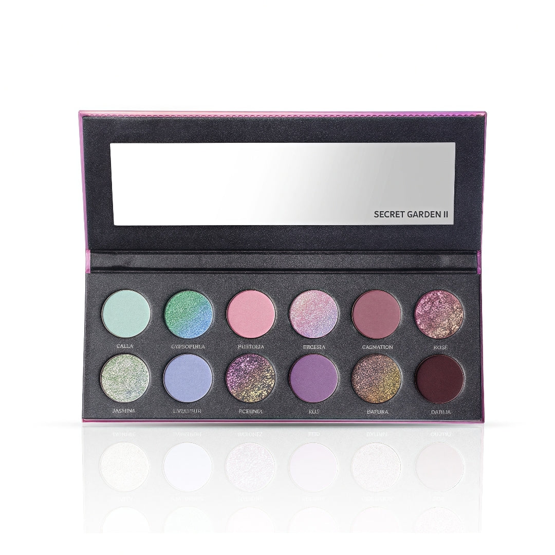 KRYPTEIN COSMETICS 12-Color Chameleon Eyeshadow Palette Secret Garden ...