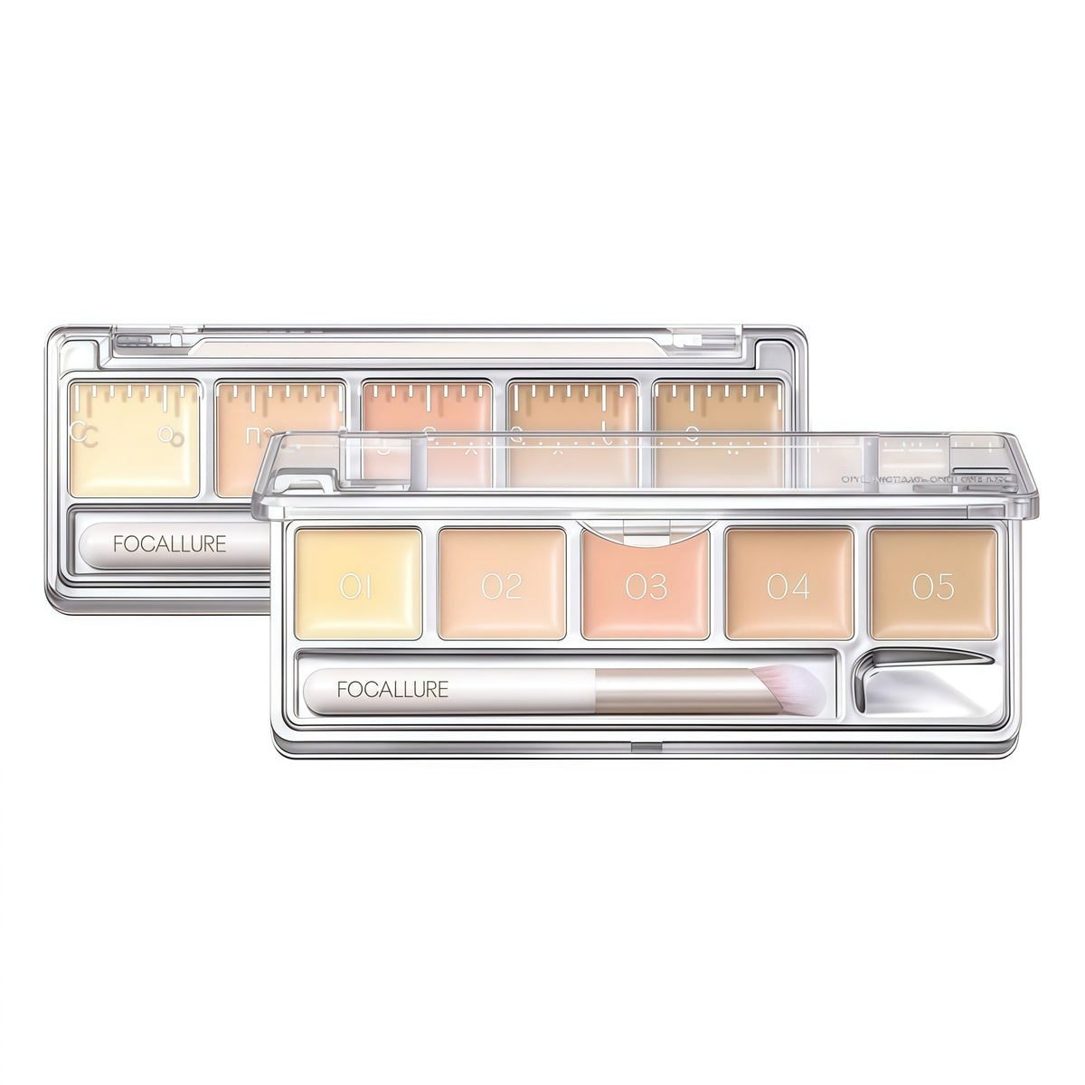 FOCALLURE 5-color Long-wear Moist Concealer Palette T5337 ...
