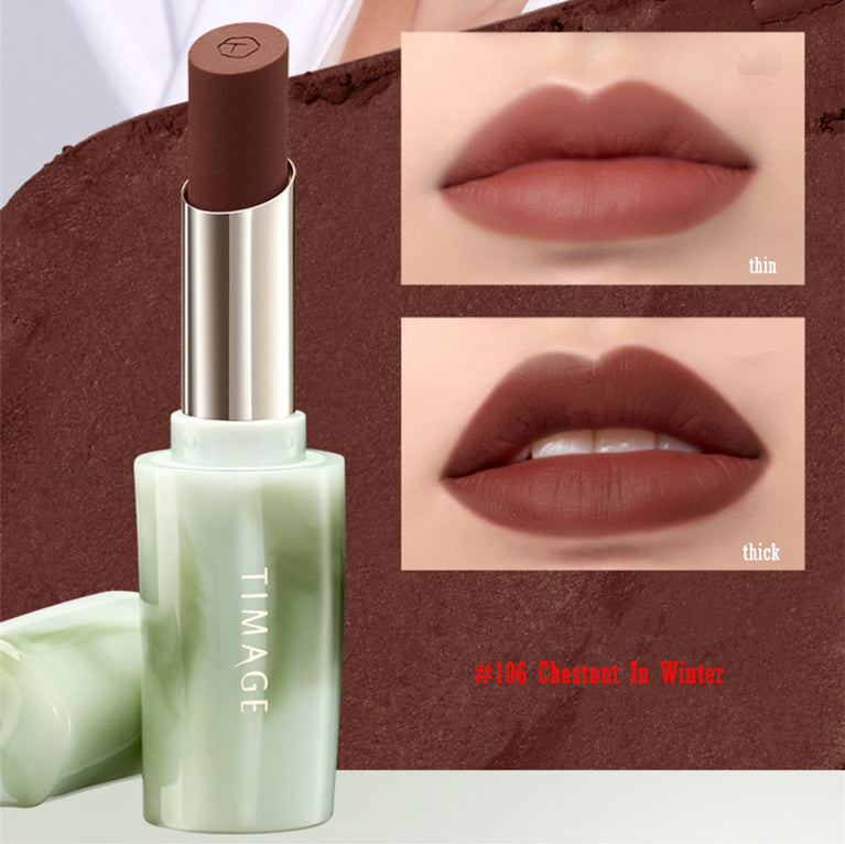 TIMAGE Green Jade Series Satin Matte Lipstick T3132 – LookHealthyStore